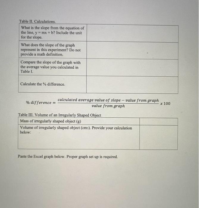 Experiment 2 Name Graphing and Measurements Report | Chegg.com