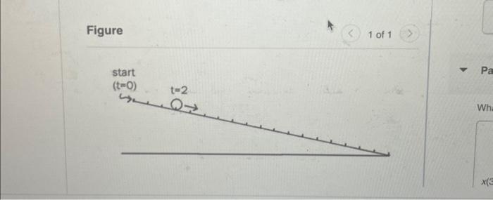 Solved Part B A ball accelerates from rest down an inclined | Chegg.com