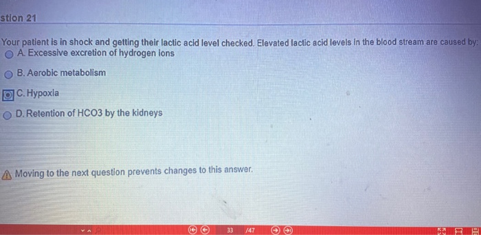 Solved stion 21 Your patient is in shock and getting their | Chegg.com