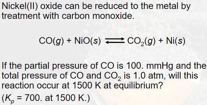 Solved Nickel(II) ﻿oxide can be reduced to the metal | Chegg.com