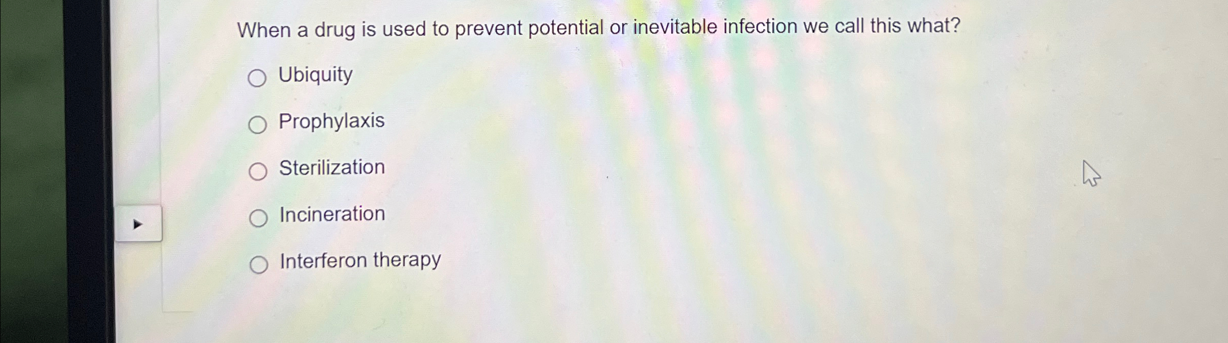 Solved When a drug is used to prevent potential or | Chegg.com