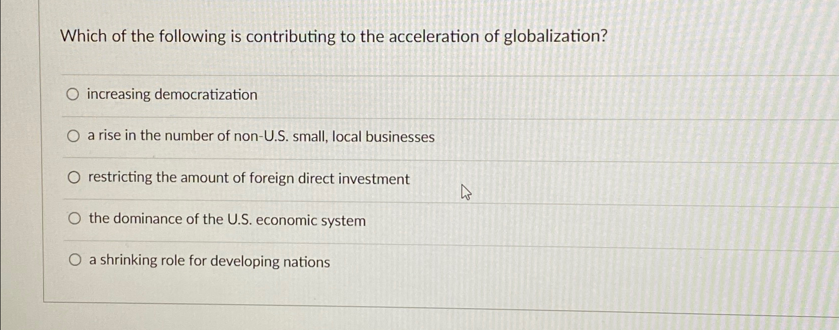 Solved Which of the following is contributing to the | Chegg.com