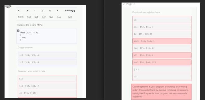 Solved Parsons Puzzle. please use the lines provided to | Chegg.com