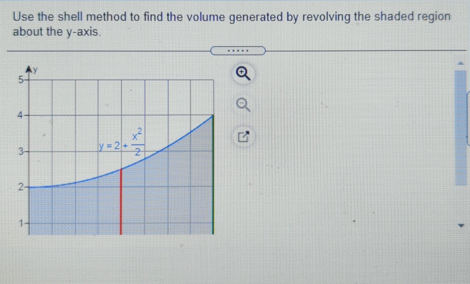 Solved Use the shell method to find the volume generated by | Chegg.com