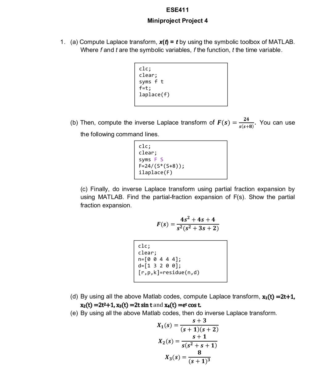 Solved By Using Matlab Code In A And B Generate