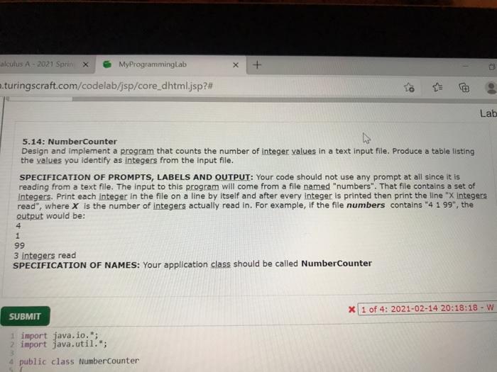 Solved alculus A-2021 Sprin X MyProgramminglab X + 1 | Chegg.com