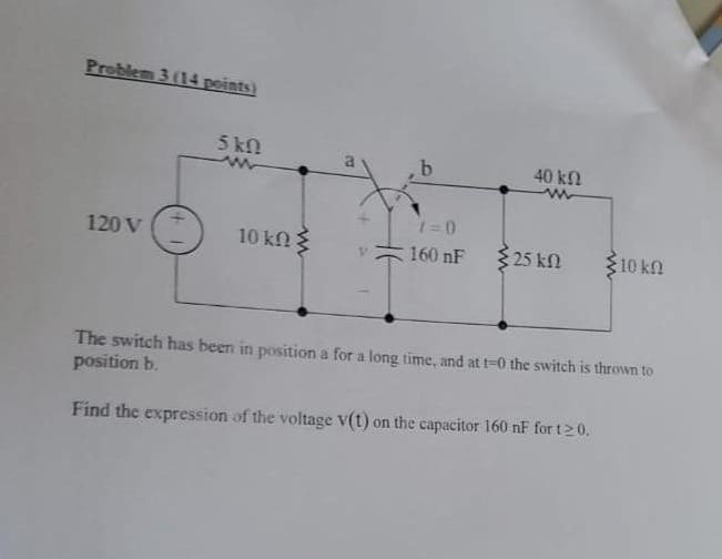 Solved Problem 3(14 ﻿points) ﻿position b.Find the expression | Chegg.com