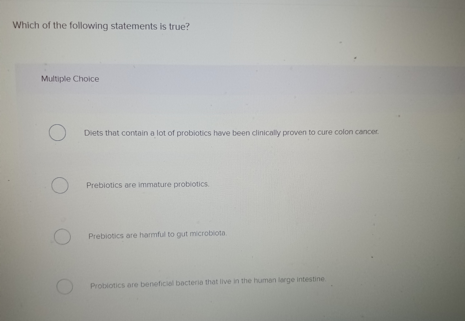 Solved Which of the following statements is true?Multiple | Chegg.com