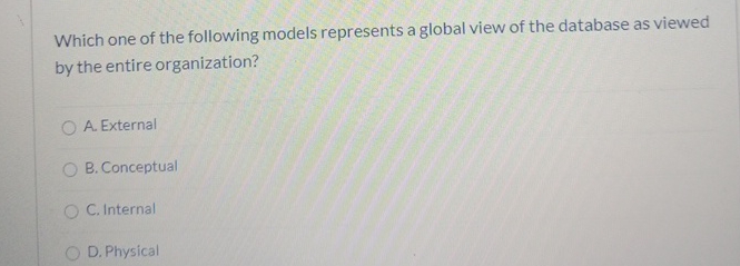Solved Which one of the following models represents a global | Chegg.com