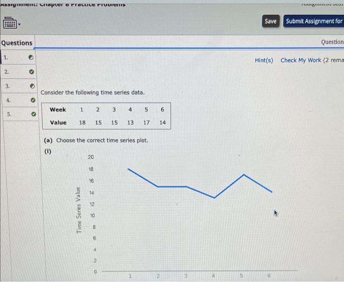 Questions Question 1. Hint(s) Check My Work (2 rema | Chegg.com