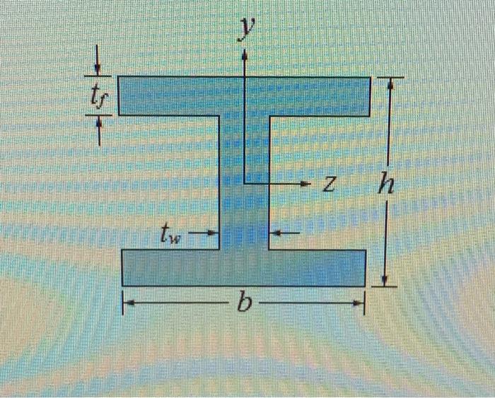 A column with a wide-flange section has a flange | Chegg.com