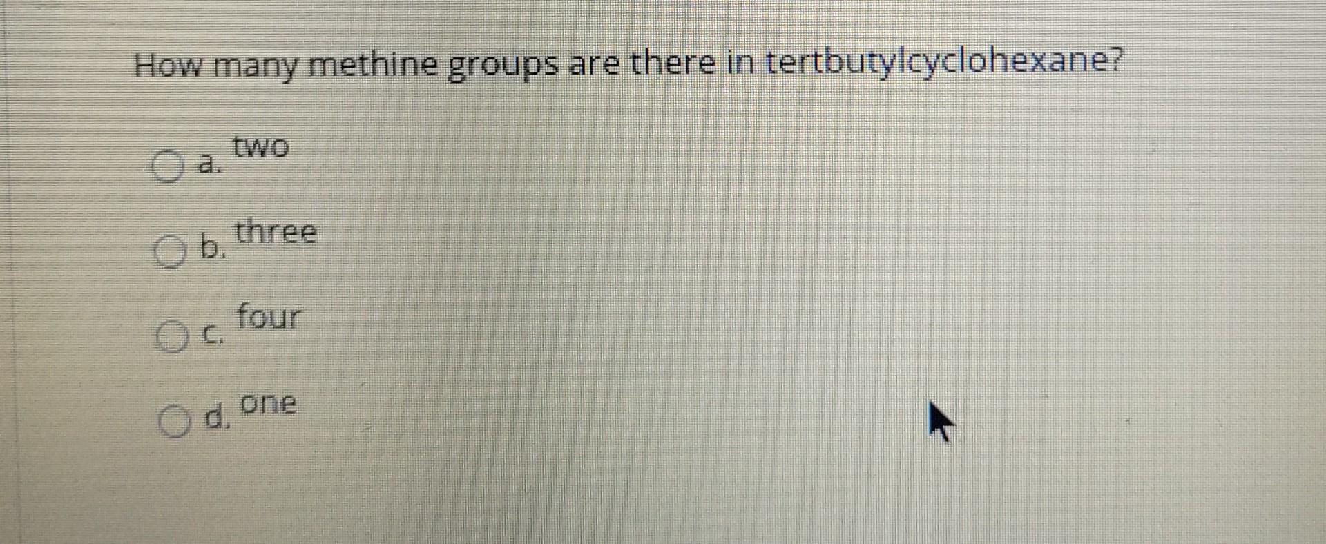 Solved How many methine groups are there in | Chegg.com