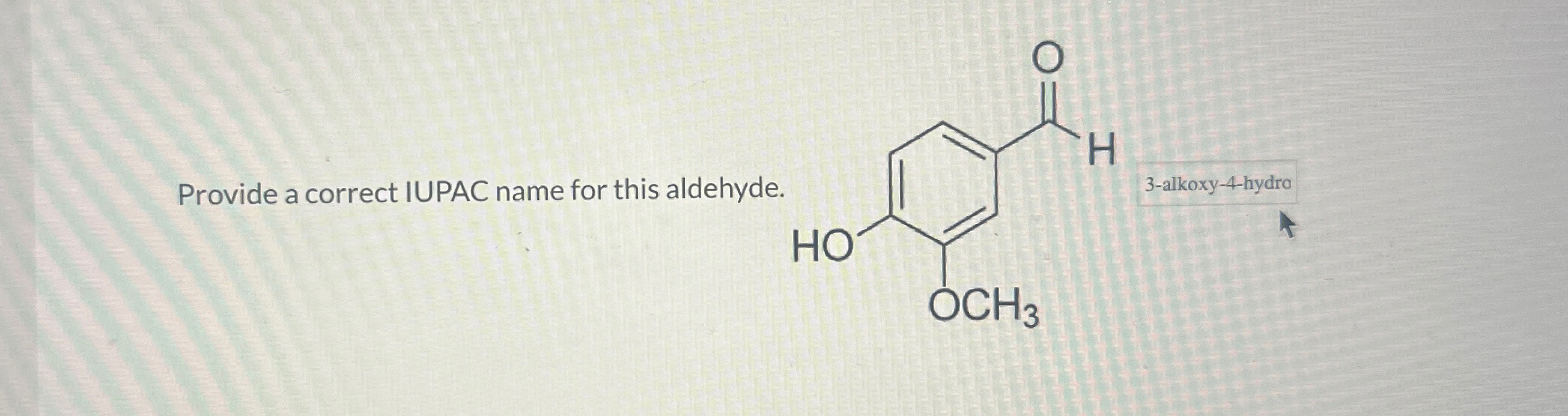 Solved Provide a correct IUPAC name for this | Chegg.com