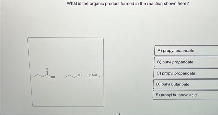 Solved OH What is the organic product formed in the reaction | Chegg.com