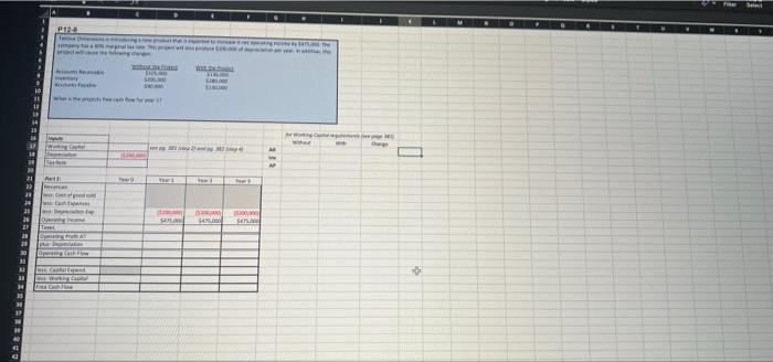Can you show me how to do this in excel all the | Chegg.com