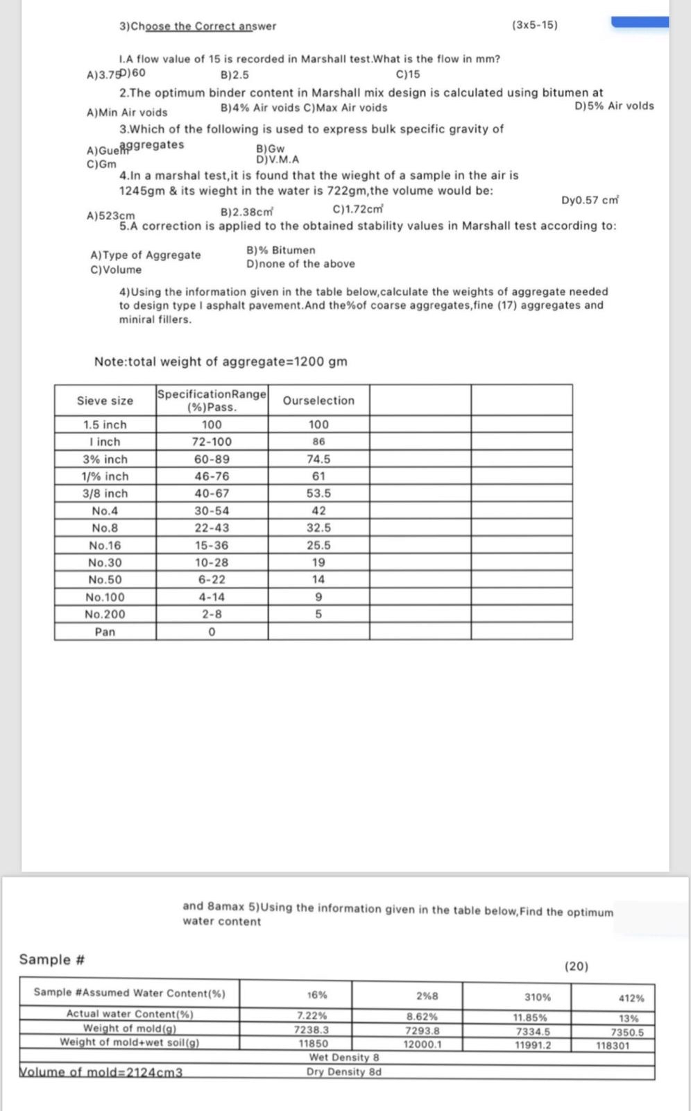 Solved Choose the Correct answer(3×5-15)I.A flow value of 15 | Chegg.com