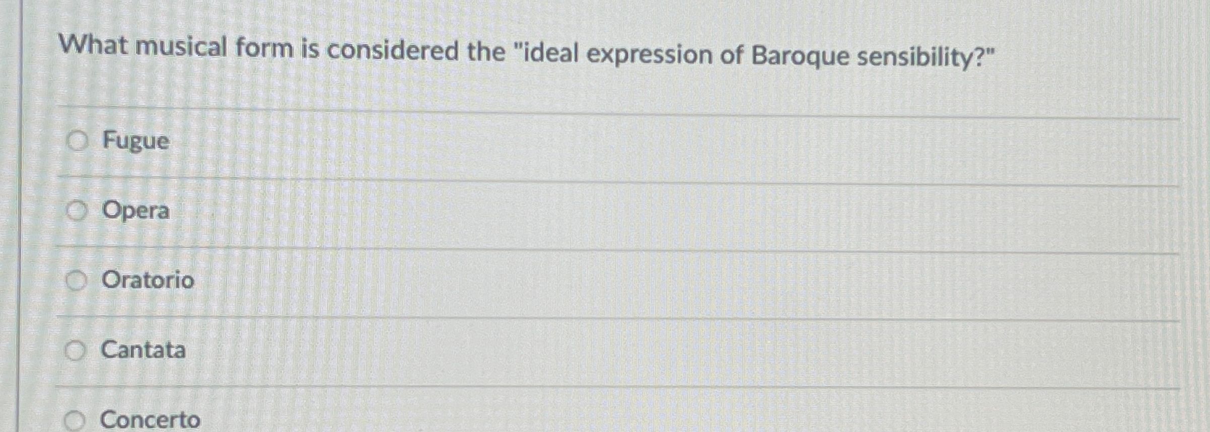 Solved What musical form is considered the "ideal expression | Chegg.com