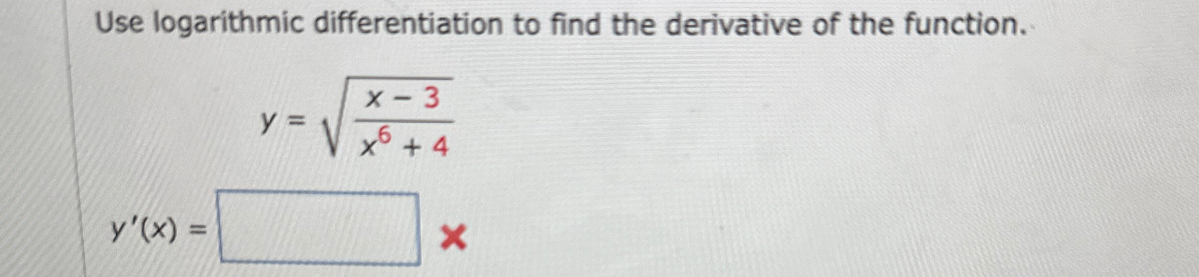 Solved Use logarithmic differentiation to find the | Chegg.com