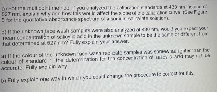 a) For the multipoint method, if you analyzed the | Chegg.com