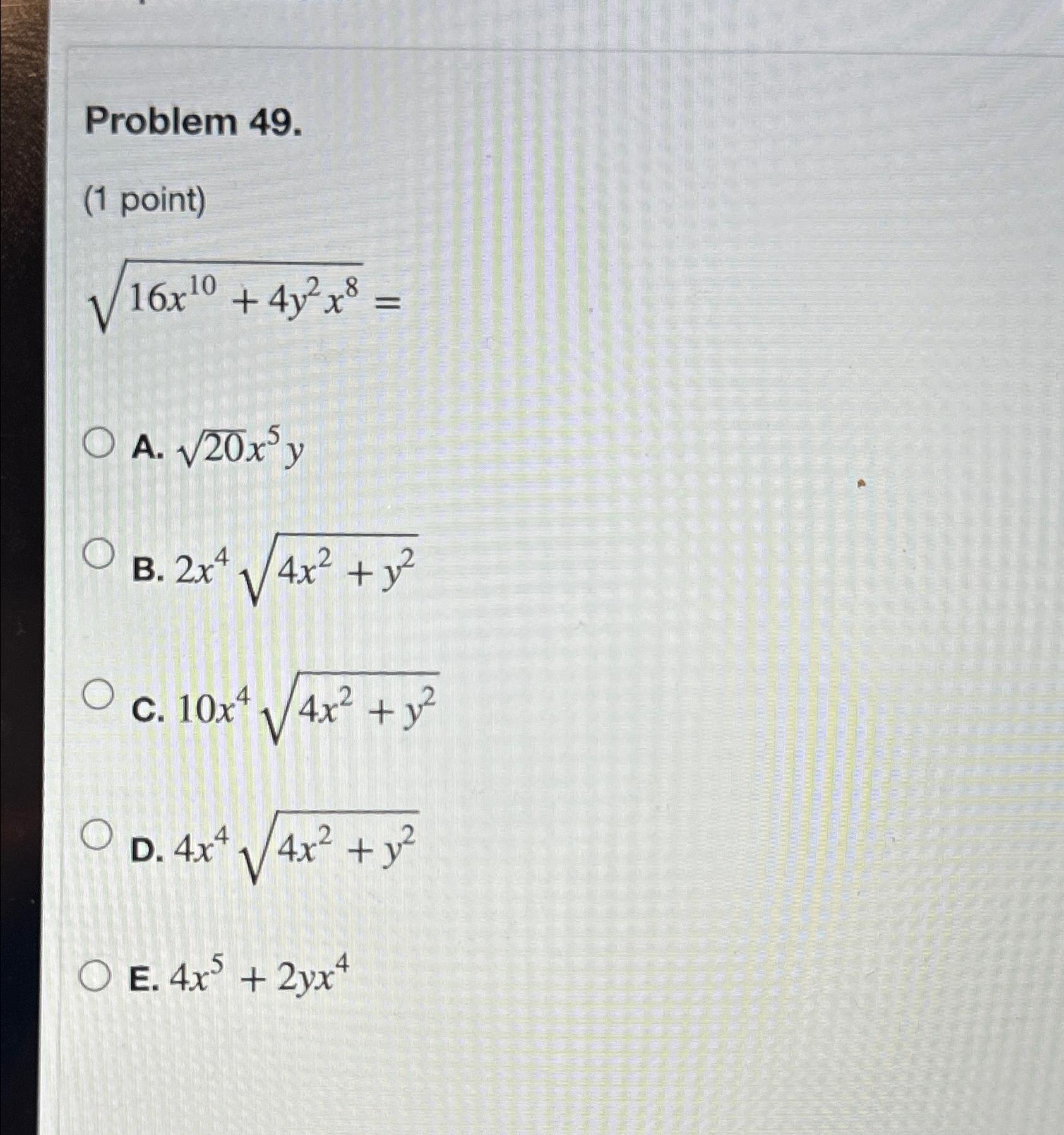 Solved Problem 49.(1 | Chegg.com
