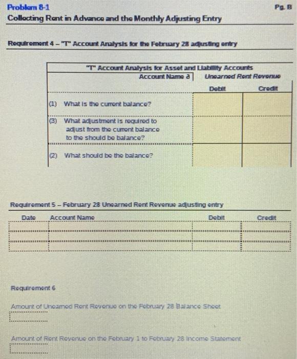 Solved problem 8-1 Collecting rent in advance and tge | Chegg.com Solved problem 8-1 Collecting rent in advance and tge | Chegg.com