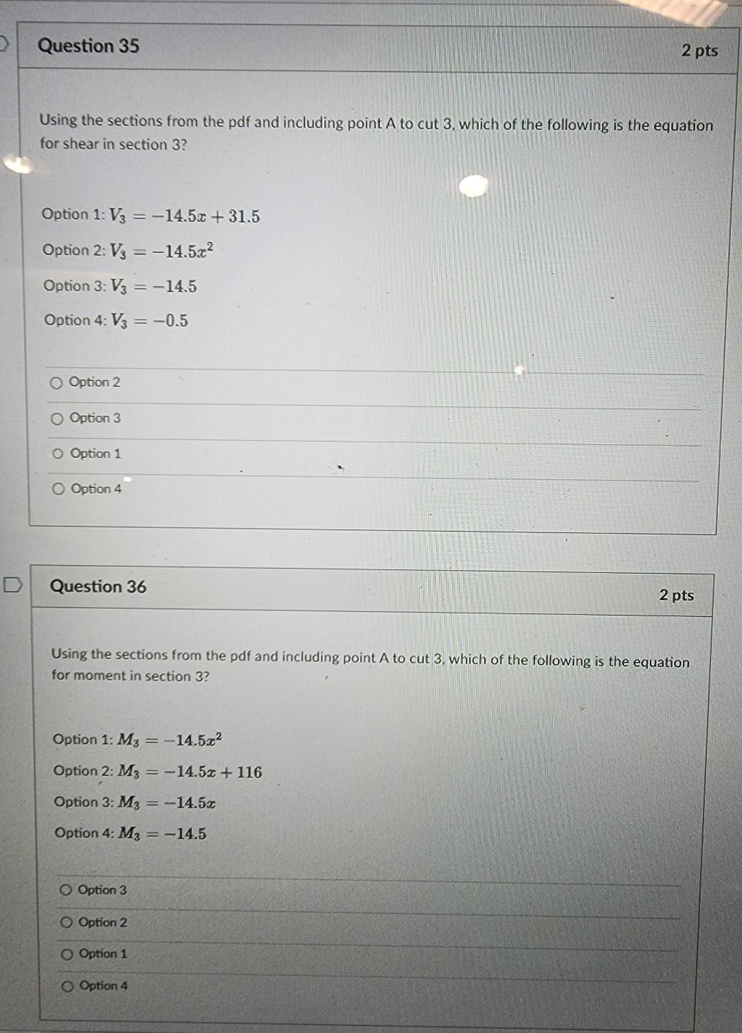 Solved Shear and Moment Diagram We are wanting to determine | Chegg.com