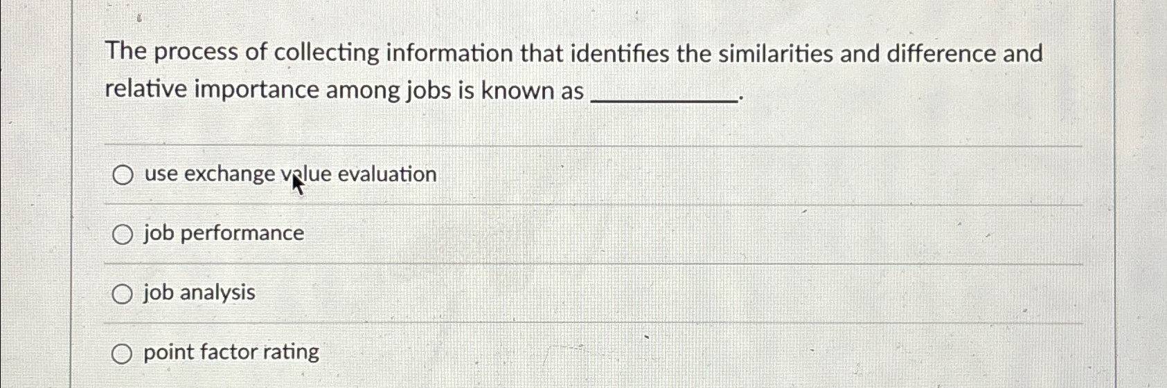 Solved The process of collecting information that identifies | Chegg.com