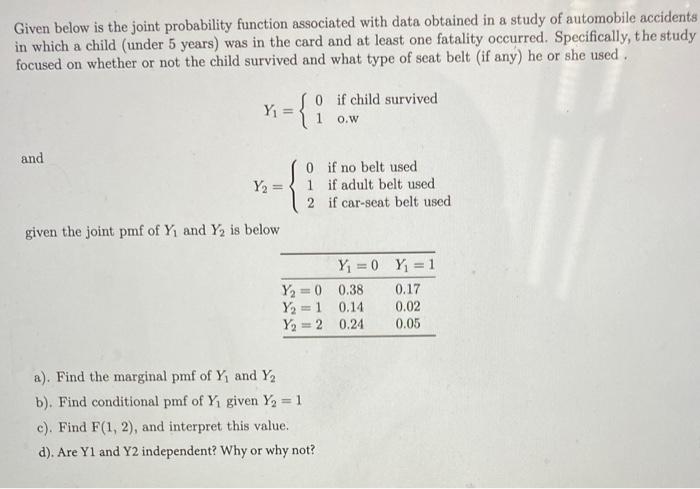 Solved Given below is the joint probability function | Chegg.com