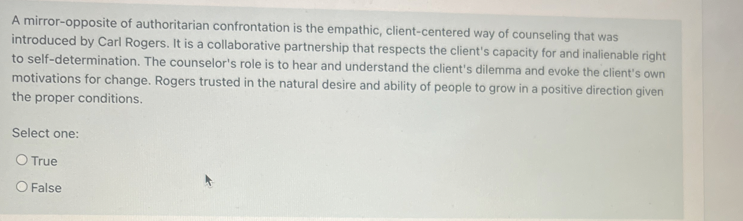 Solved A mirror-opposite of authoritarian confrontation is | Chegg.com