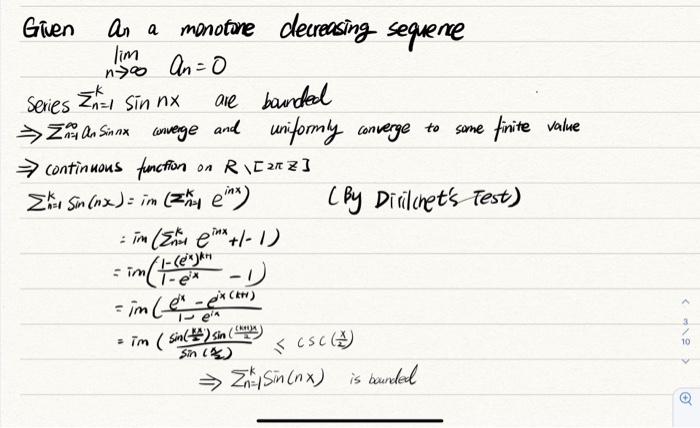 Solved 2. Suppose that (an) is a monotone decreasing | Chegg.com