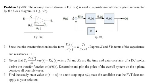 Solved С Problem 3 (50%) The op-amp circuit shown in Fig. | Chegg.com