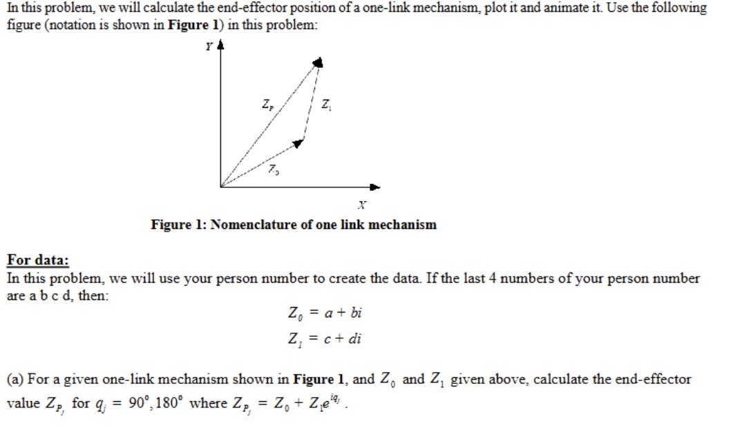 Solved In ﻿this problem, we ﻿will calculate the end-effector | Chegg.com