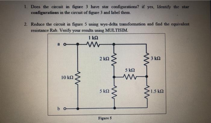 Solved 1. Does the circuit in figure 3 have star | Chegg.com