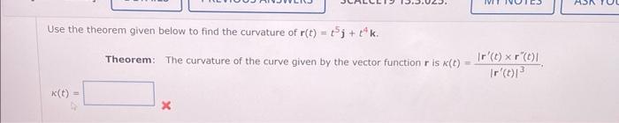 Solved Use the theorem given below to find the curvature of | Chegg.com