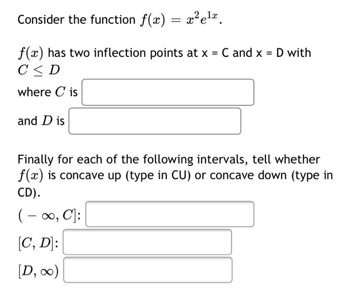 Solved Consider the function f(x) = x-elx. f(x) has two | Chegg.com