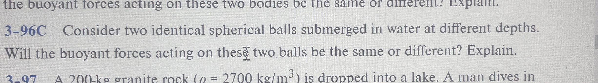 Solved 3-96C Consider two identical spherical balls | Chegg.com