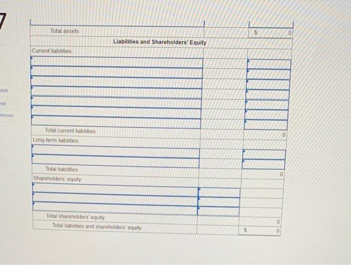 Solved Problem 3-4 (Algo) Balance sheet preparation | Chegg.com