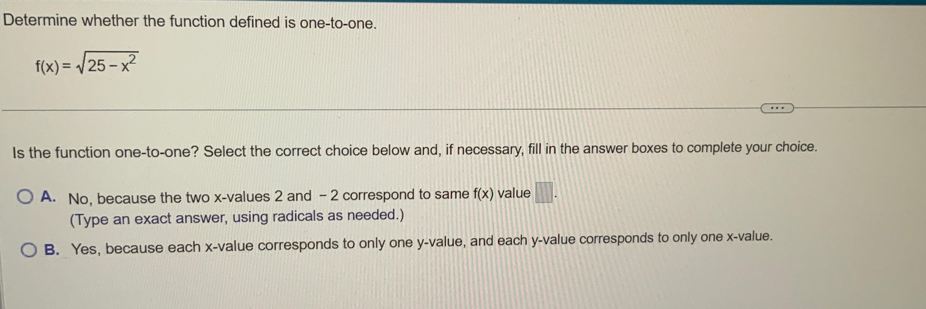 Solved Determine whether the function defined is | Chegg.com