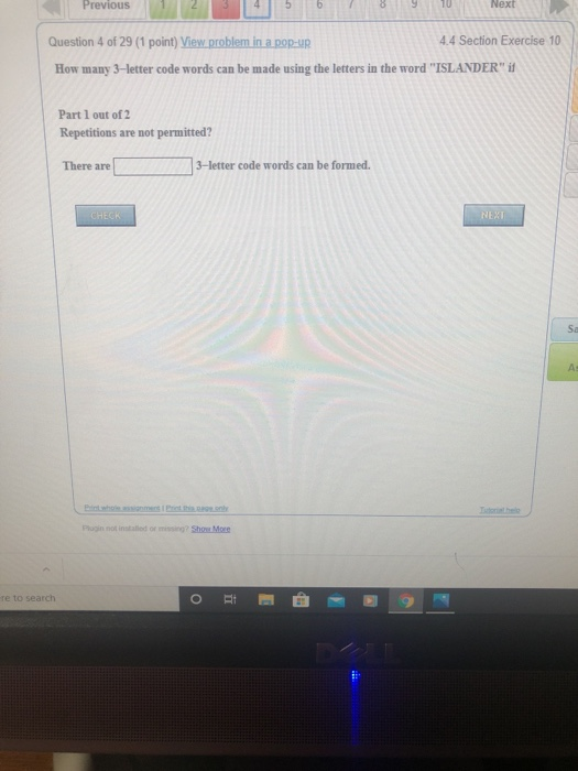 Solved Previous 1 2 3 4 5 6 7 8 Question 4 of 29 (1 point) | Chegg.com