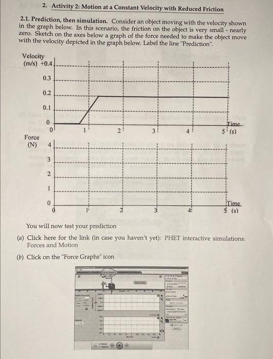 2.1. Prediction, then simulation. Consider an object | Chegg.com