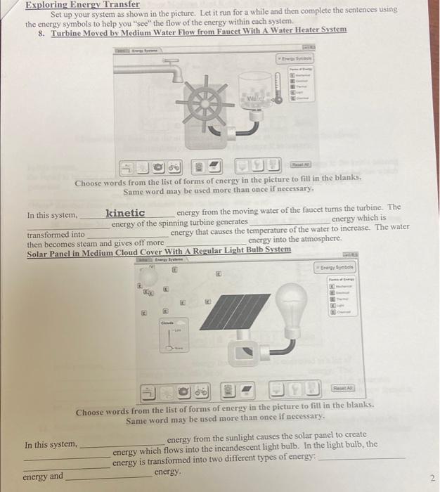 Solved Exploring Energy Transfer Set up your system as shown | Chegg.com