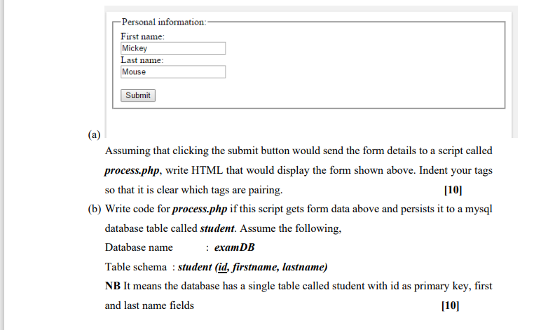 Solved -Personal information:First name:Last name:Assuming | Chegg.com
