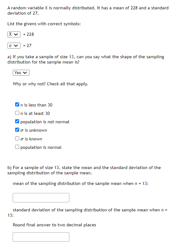Solved A random variable X is normally distributed. It has a | Chegg.com
