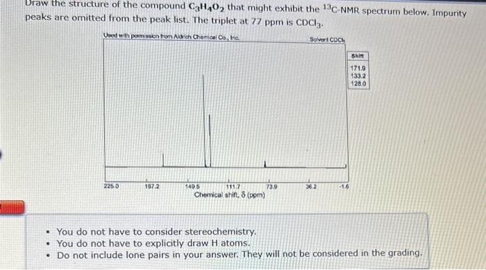 Solved Draw The Structure Of The Compound C4h8o2 That Might
