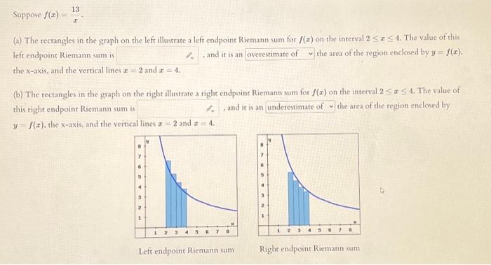 Solved Suppose f(x)=x13 (a) The rectangles in the graph on | Chegg.com