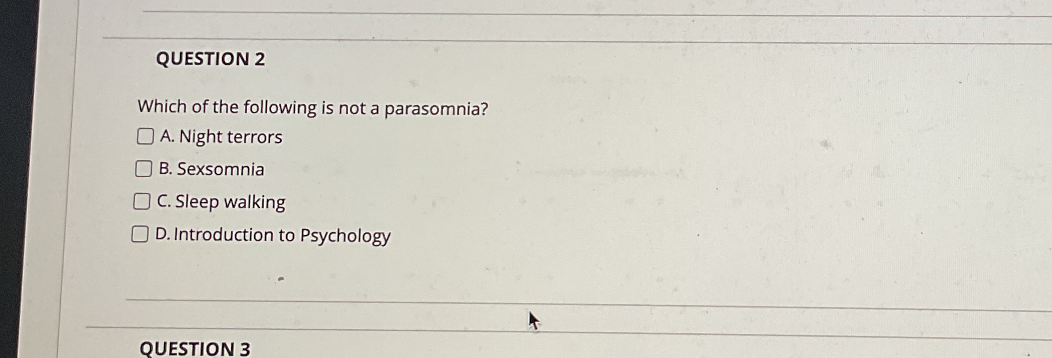 Solved QUESTION 2Which of the following is not a | Chegg.com