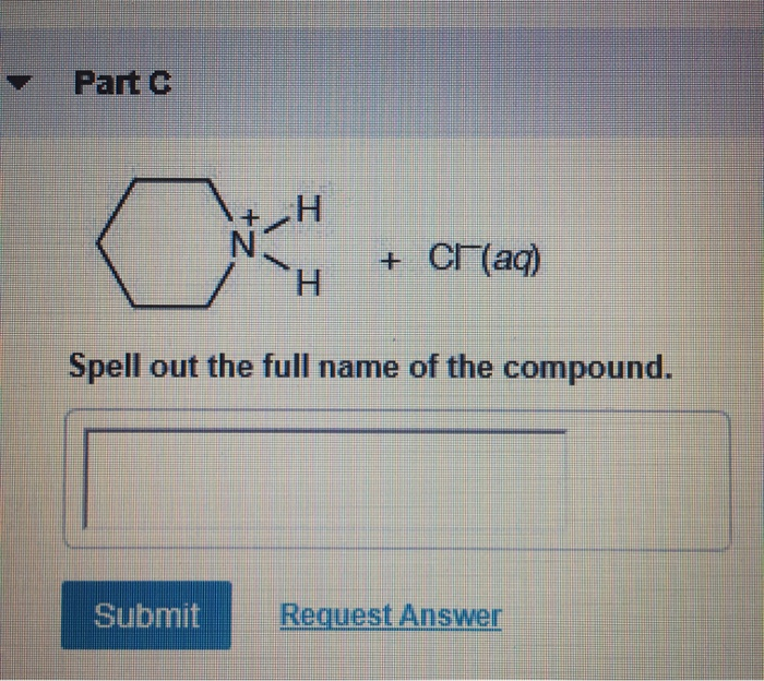 Solved CH3 CH3CHNH2 Br (aq) CH3 Part B NH3* cr(aq) Spell | Chegg.com