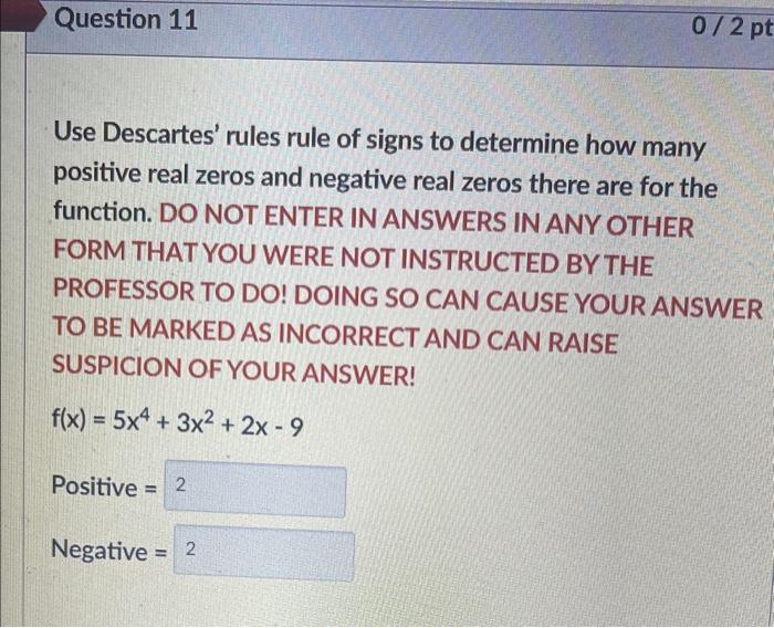 Solved How many possible rational zeros does this function | Chegg.com