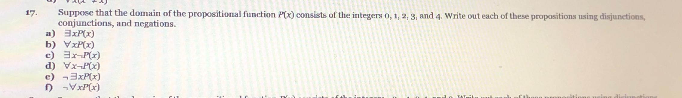 Solved Suppose that the domain of the propositional function | Chegg.com