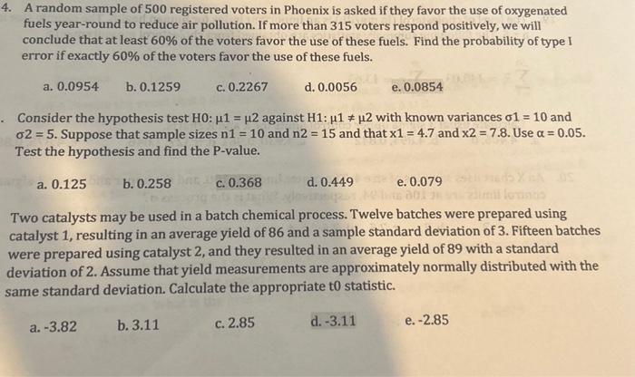 Solved please show all work and functions used in a ti 84 | Chegg.com